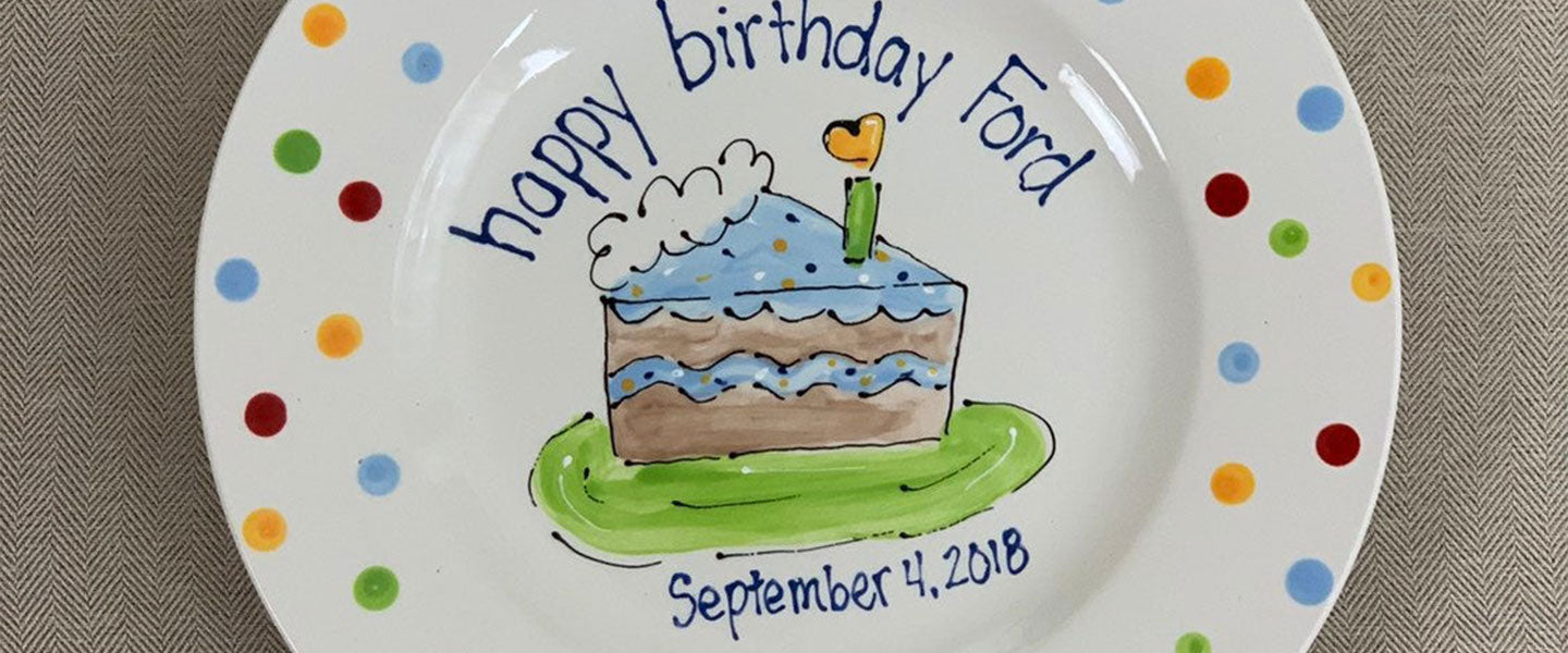 Personalized Plates – For Pete's Sake Pottery