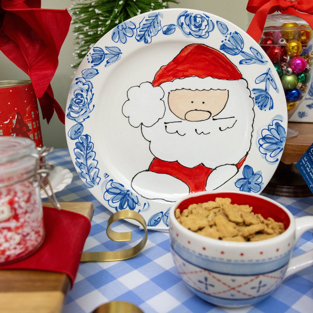 Classic Santa Serving Platter – For Pete's Sake Pottery