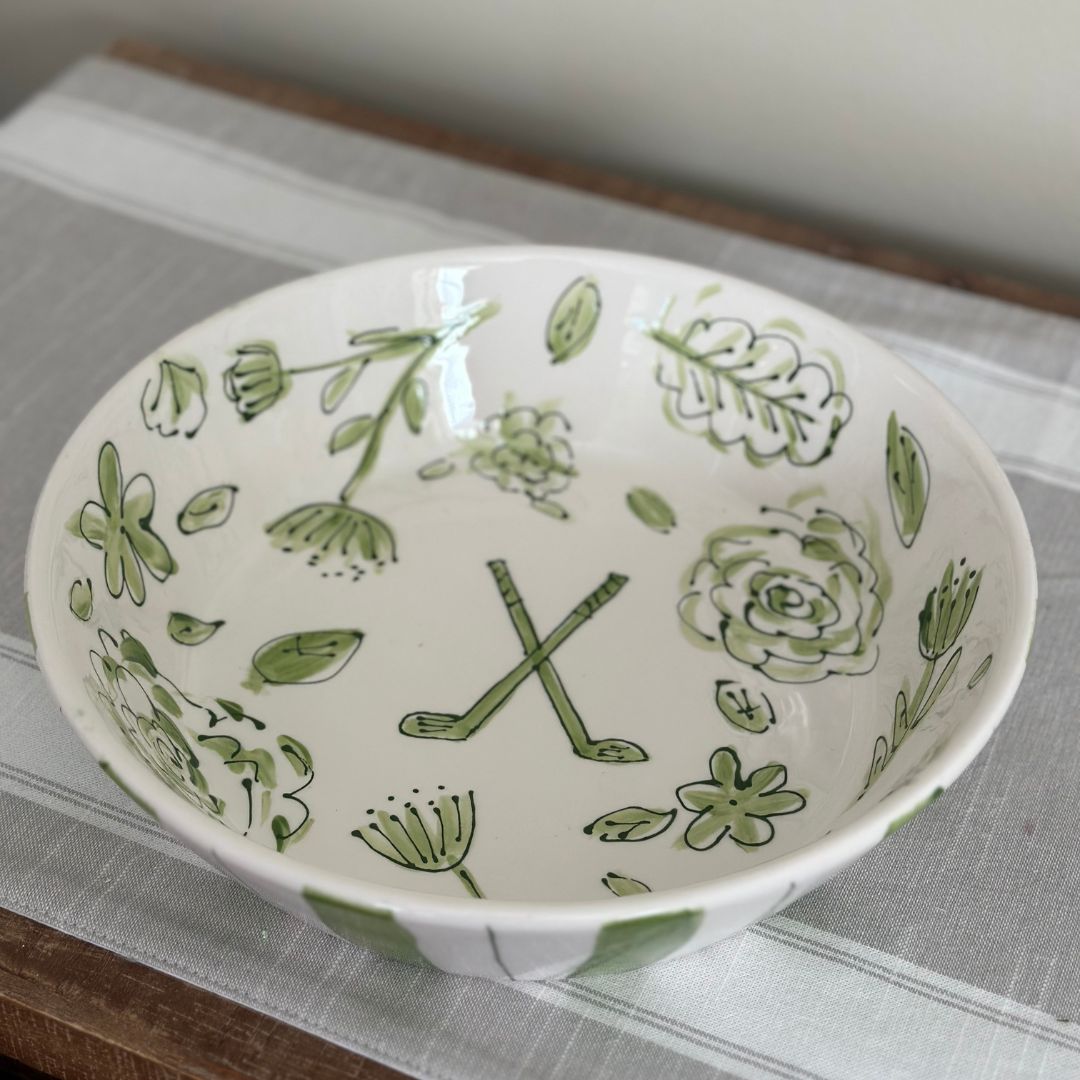 Golf Themed Chip and Dip Serving Platter – For Pete's Sake Pottery