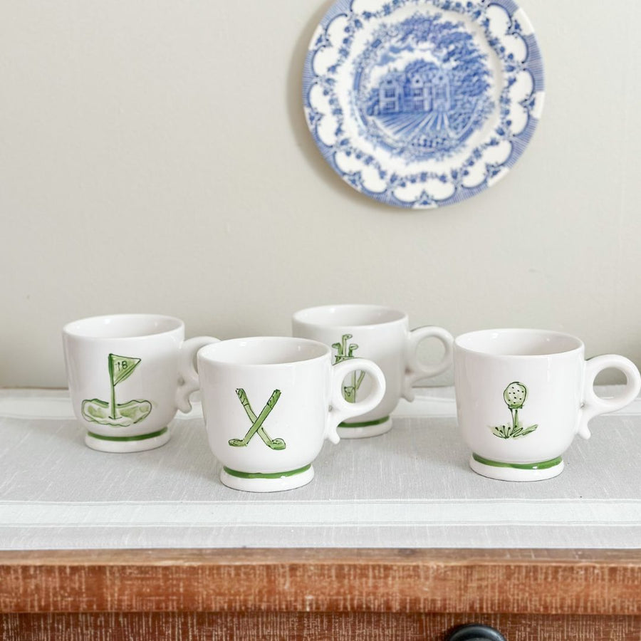 Set of 4 Golf Themed Mugs – For Pete's Sake Pottery