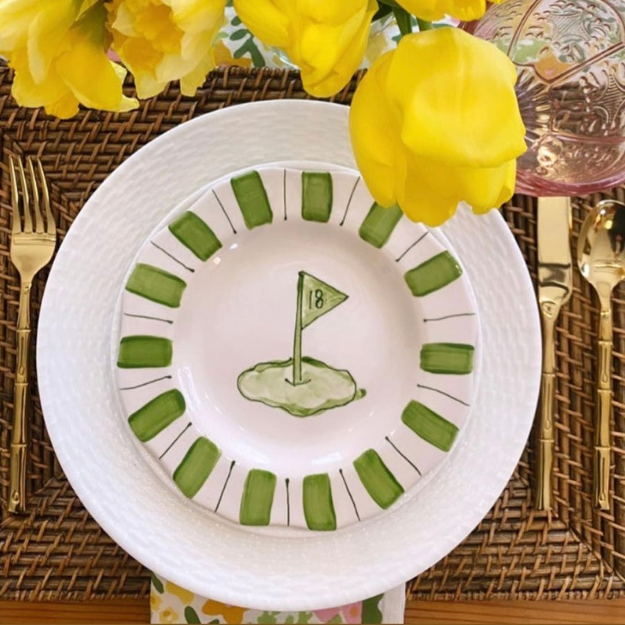 Set of 4 Golf Plates – For Pete's Sake Pottery