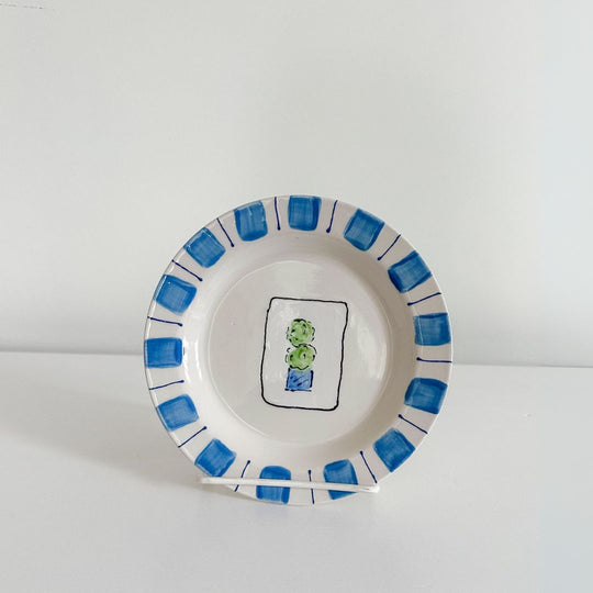 Set of 4 Mahjong Themed Plates – For Pete's Sake Pottery