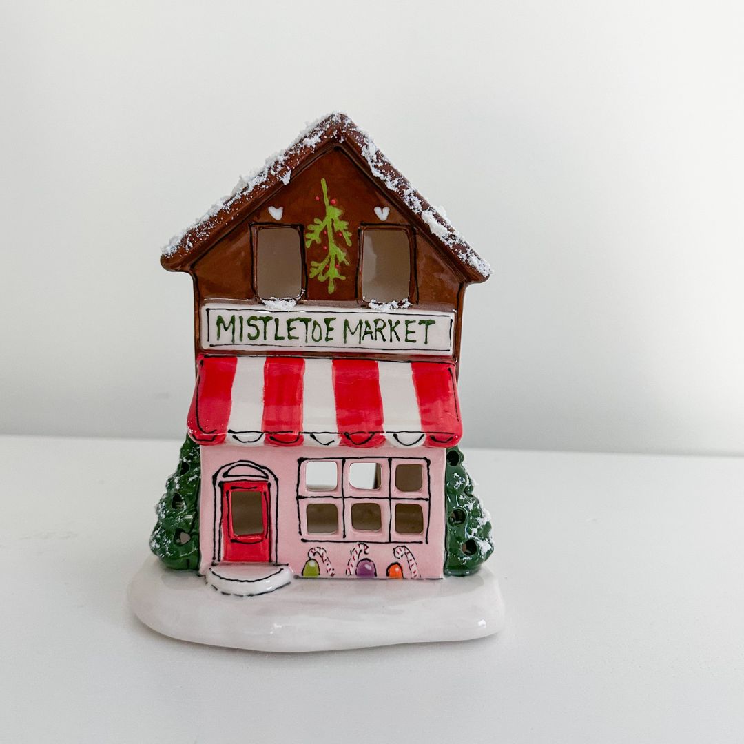 Mistletoe Market Village Lantern – For Pete's Sake Pottery