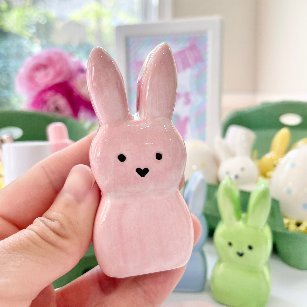 Pick Your Own Set of 3 Mini Ceramic Easter Peeps – For Pete's Sake Pottery