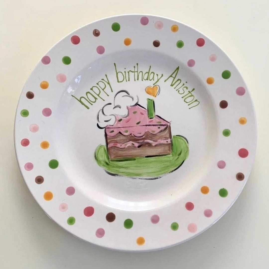 Personalized Birth Announcement Plate – For Pete's Sake Pottery