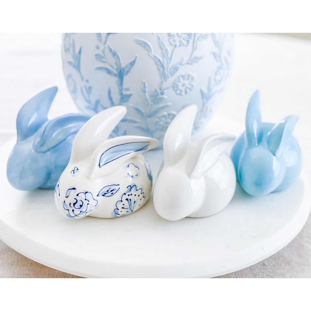 4" Hand Painted Ceramic Bunny Statue – For Pete's Sake Pottery