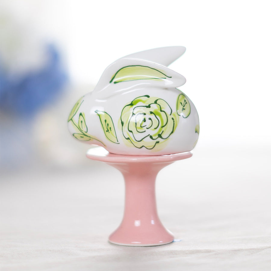 4" Hand Painted Ceramic Bunny Statue – For Pete's Sake Pottery